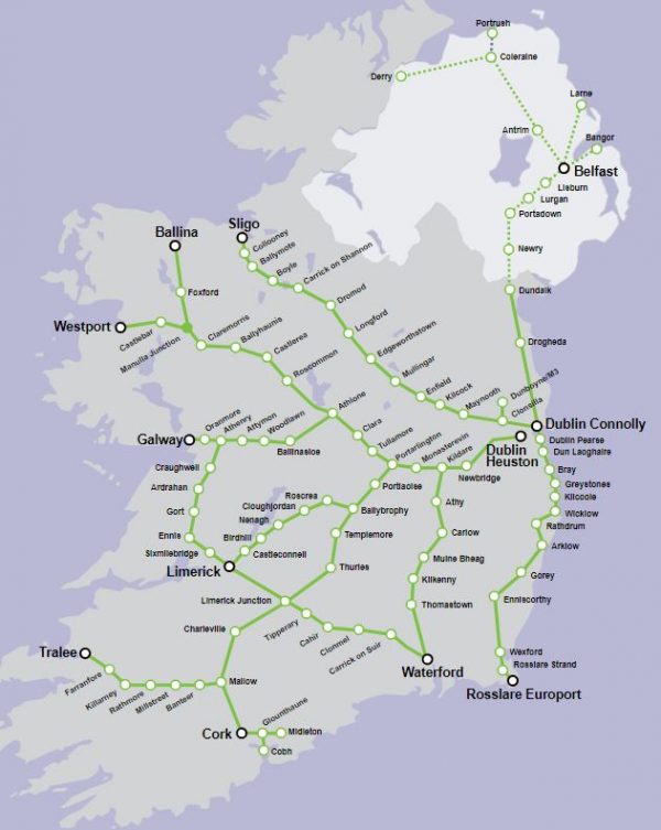 Irish Rail Sail Destinations - AndyBTravels