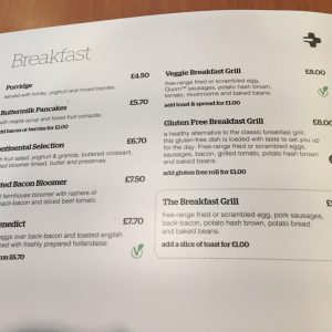 Stena Plus Menu - AndyBTravels